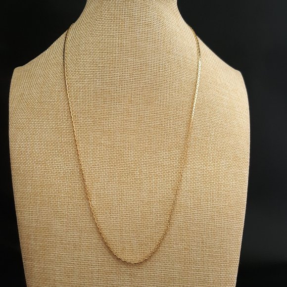 Jewelry | Gold Tone Fancy Chain Necklace 22 Inch | Poshmark